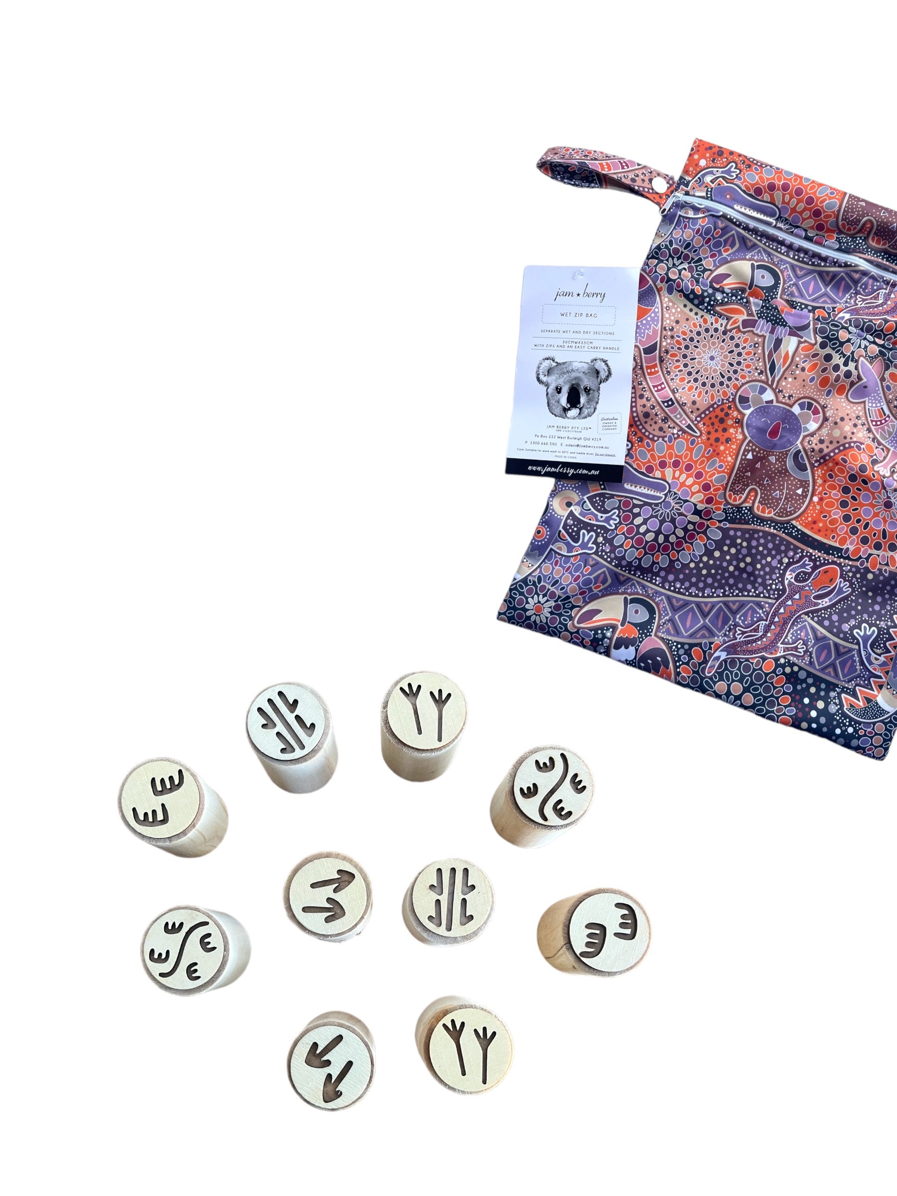 First Nation Animal Footprint Tracking Stamps – Jam Berry Australia